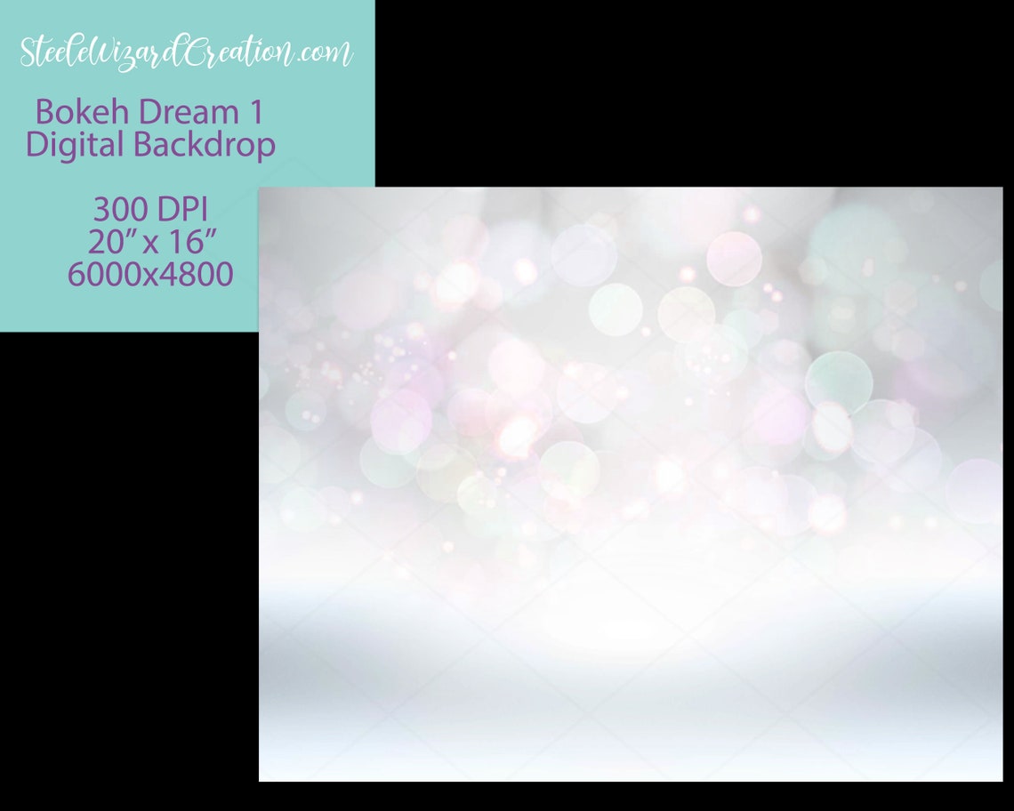 Bokeh Digital Backdrop Digital Background Bokeh Dream - Etsy
