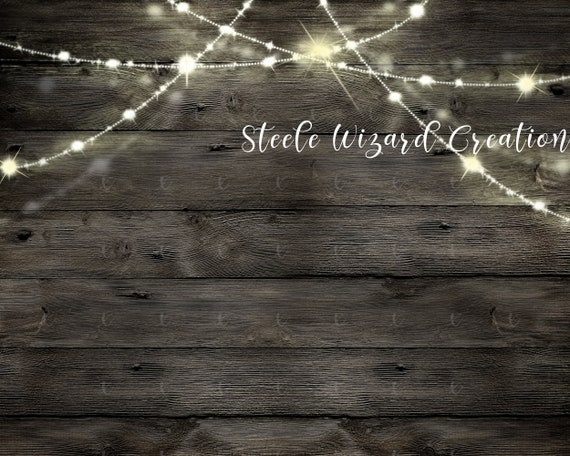 Fairy Rustic Lights Background Christmas Fairy Lights Wood Christmas