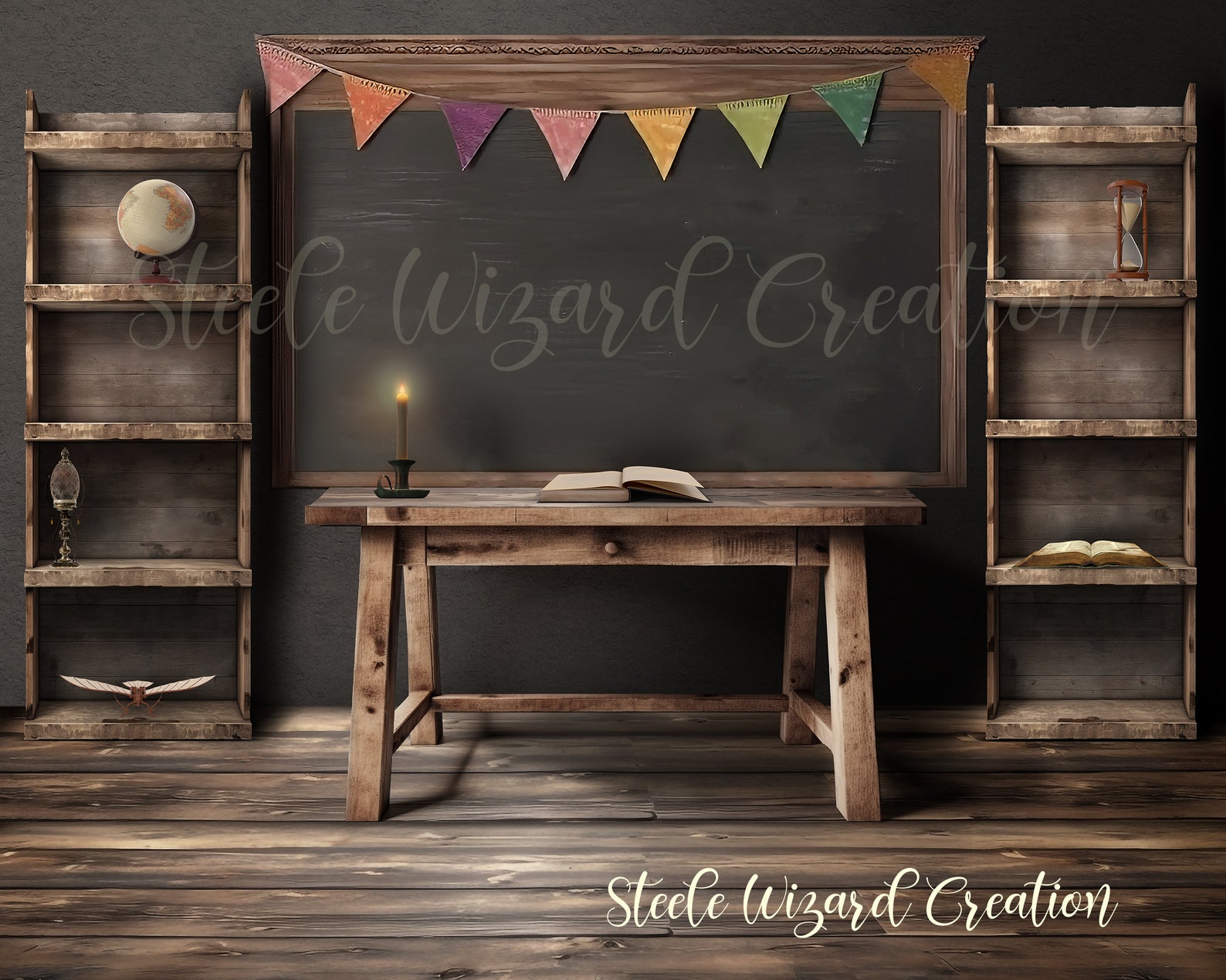 School Digital Backdrop Kids Background School Picture Digital ...