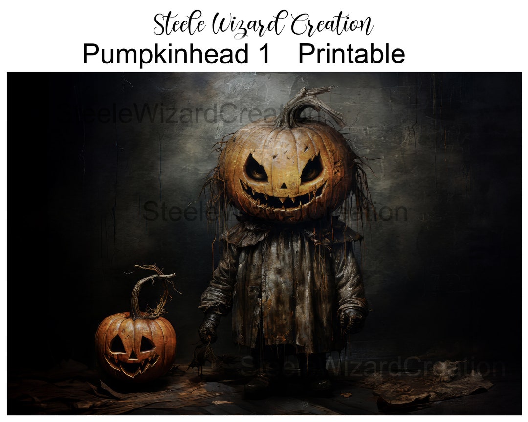 PRINTABLE Halloween Jack-o-lantern Scary Halloween Jack O'lantern ...