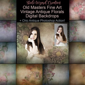 Fine Art Textures, Floral Digital Backgrounds, Texture Overlay ...