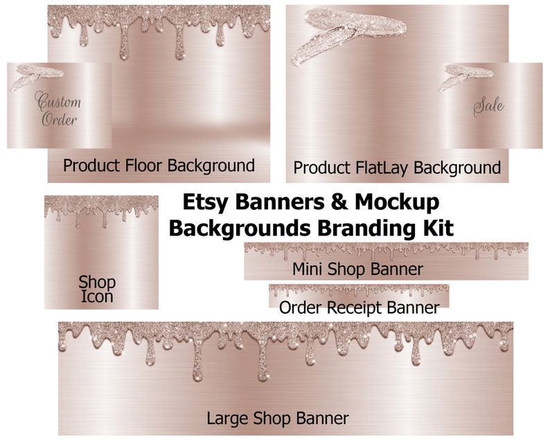 Etsy Banners Etsy Shop Graphics Mockup Digital Backdrops - Etsy