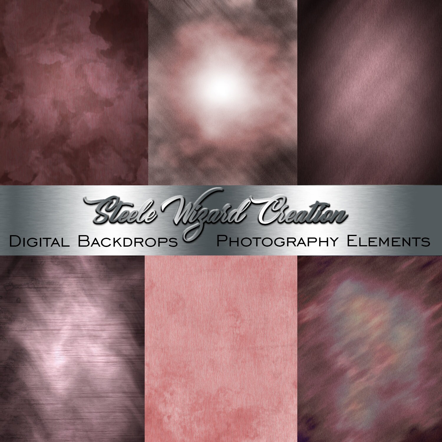 Texture 50 Digital Backdrops Collection, Digital Backgrounds, for ...
