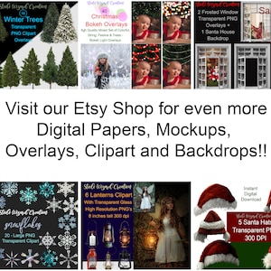 Christmas Tree Overlay, Snow Pine Tree Overlays Photoshop, Pine Tree ...