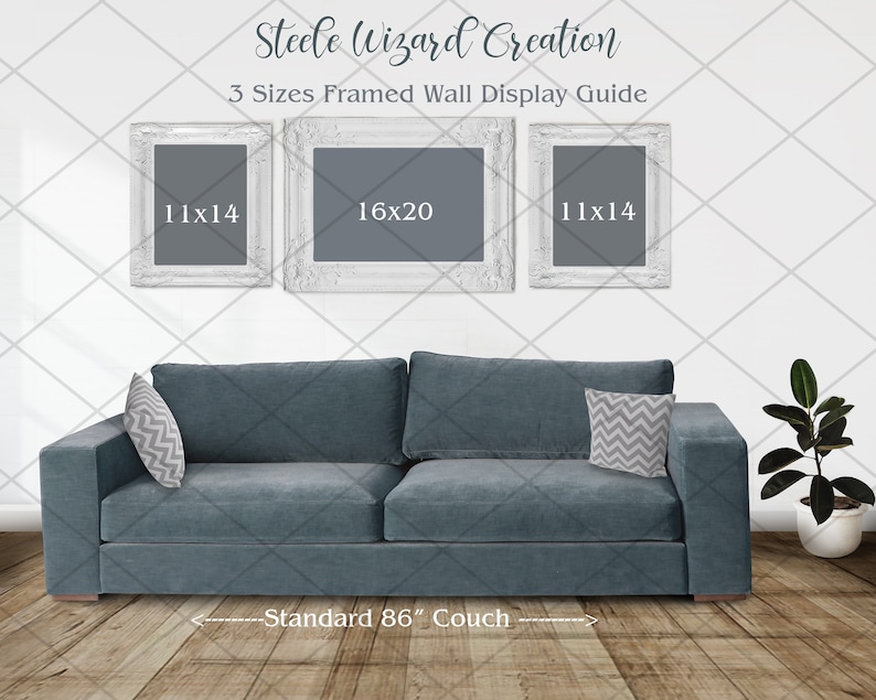 Wall Display Guide Product Size Guide Art Mockup Portrait - Etsy
