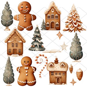 Gingerbread Clipart, Christmas Clipart, Gingerbread House, Gingerbread ...