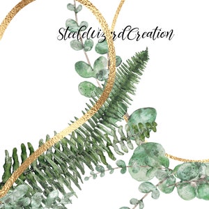 Botanical Watercolor, Clipart Eucalyptus Greenery Leaves, Digital ...