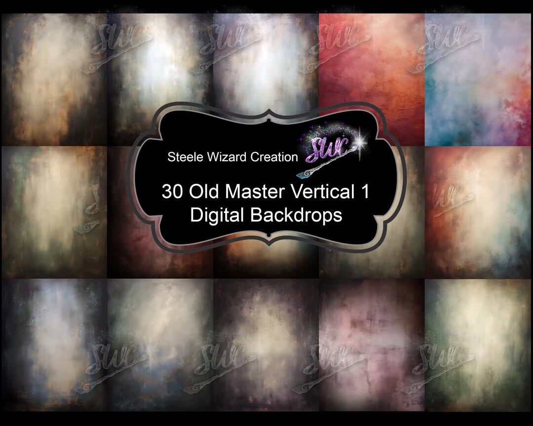 Old Master Background Portrait Vertical Digital Backdrops, Fine Art ...