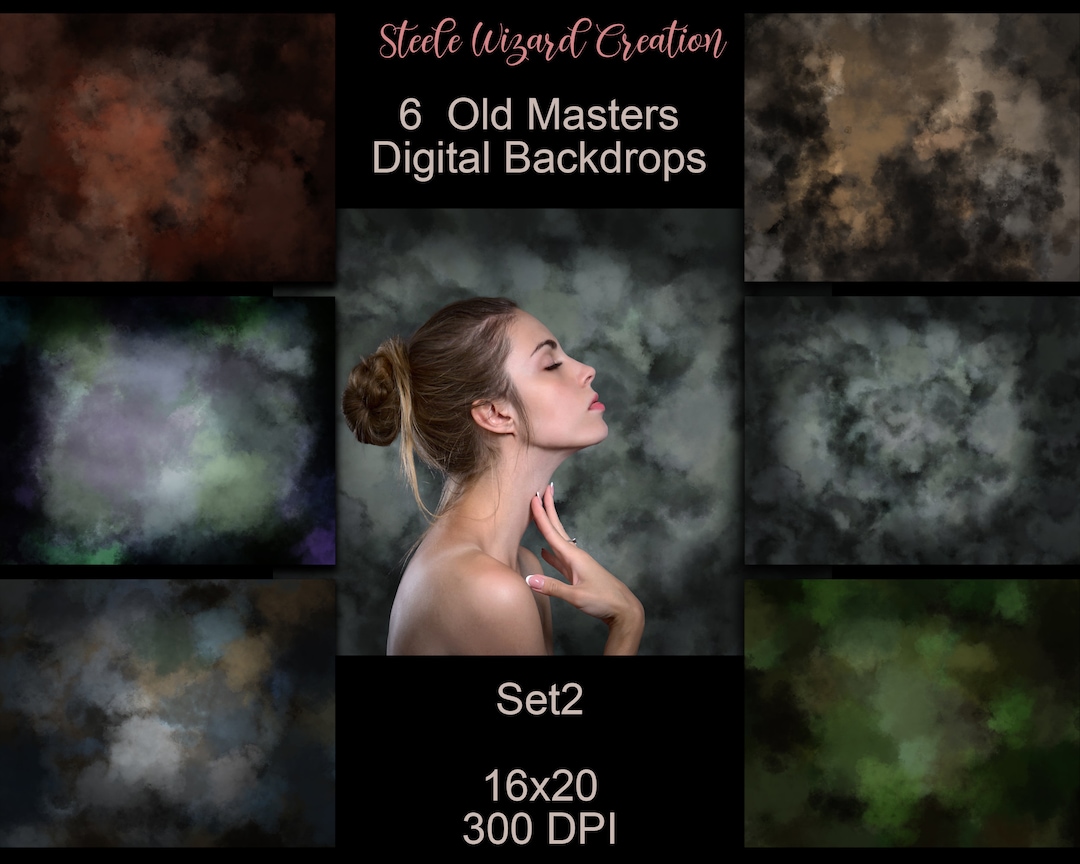 Old Master Digital Background, Studio Digital Backdrops, Muslin Style ...