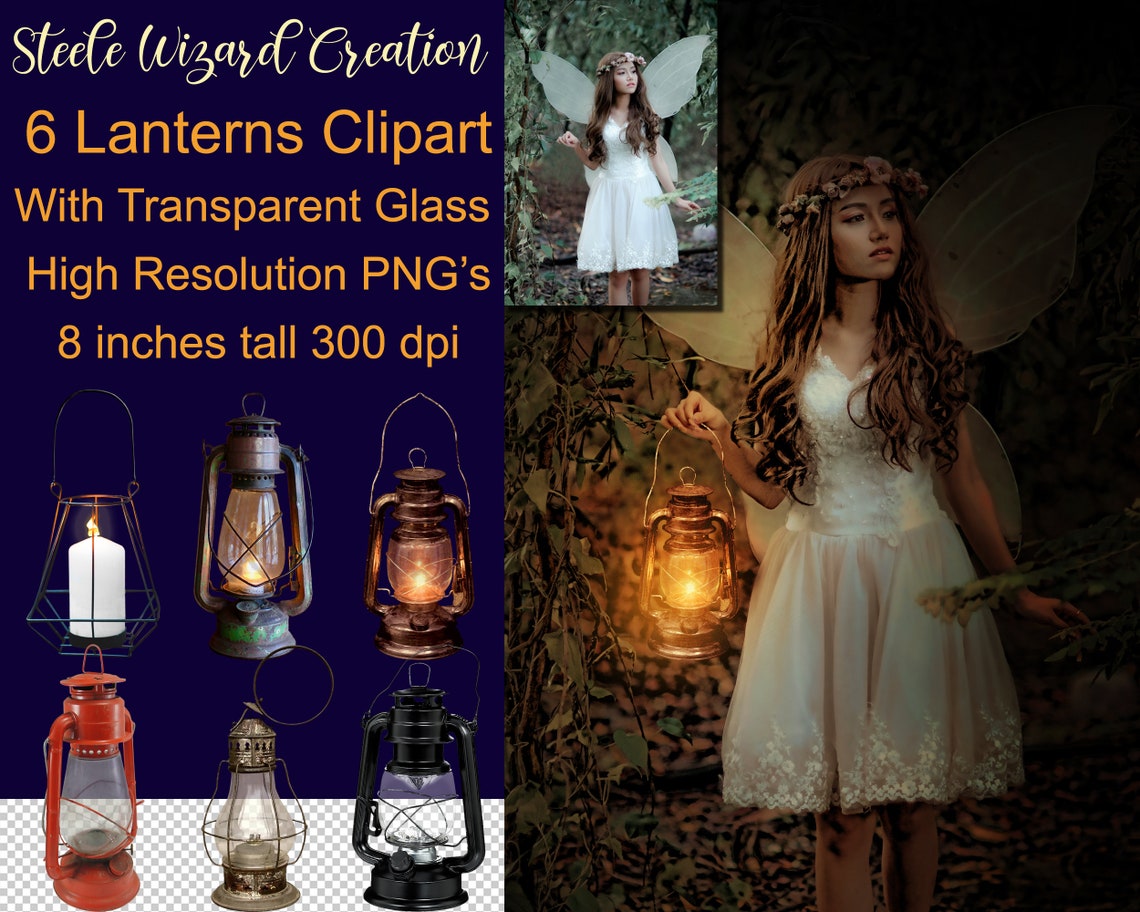 Lantern Digital Overlay Lamp Lantern Overlays 6 Lantern | Etsy