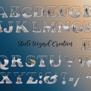 Snow Globe Alphabet Monogram Font Clipart, Transparent Snow Globe ...