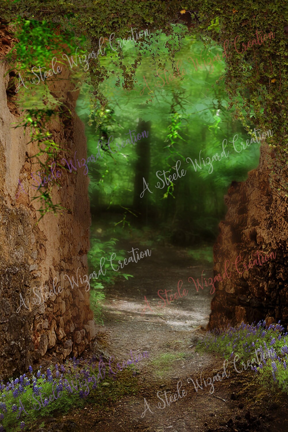 Digital Background Spring Backdrop Trails Path Summer | Etsy