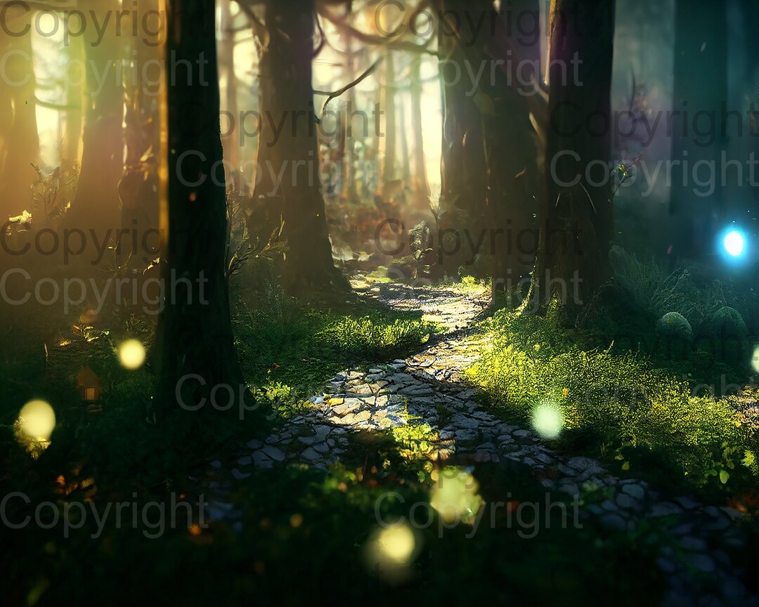 Digital Background, Spring Backdrop, Sunshine Trail Backdrop, Summer ...