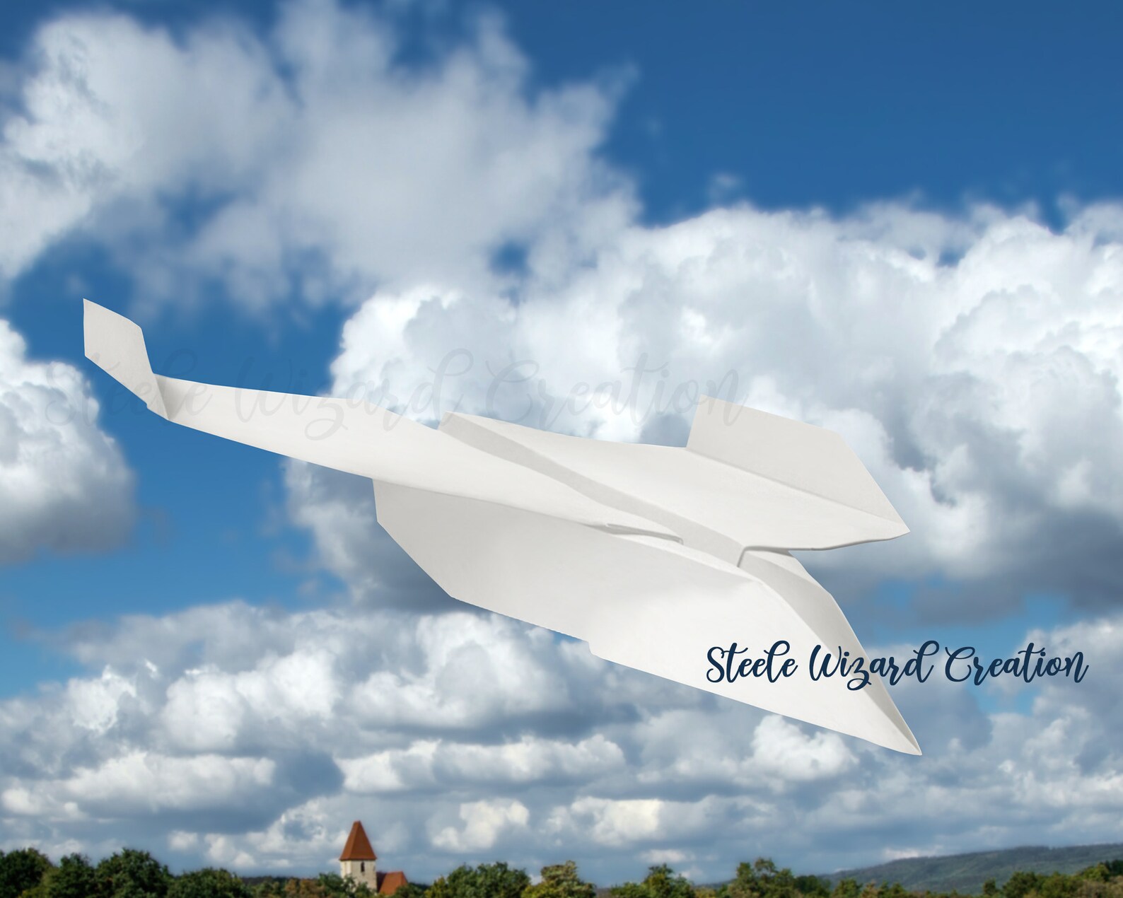 Digital Backdrop, Paper Airplane Background, Aviator Backdrop, Digital ...