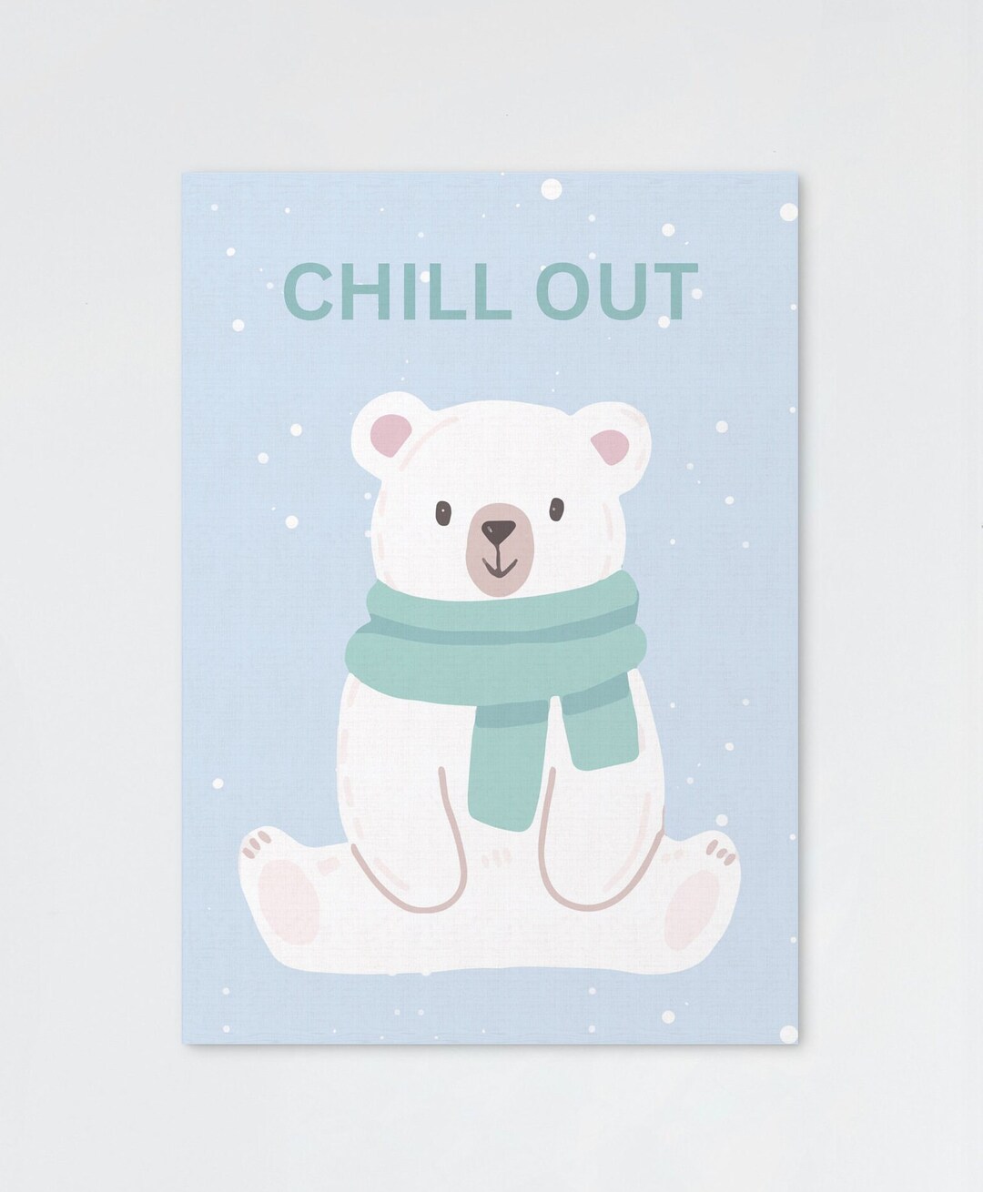 Digital Download, Printable (svg/pdf/png), Polar Bear, Chill Out, Wall ...
