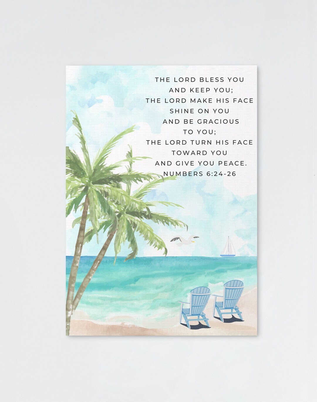 Printable Download, Numbers 6:24-26, the Blessing, the Lord Bless You ...