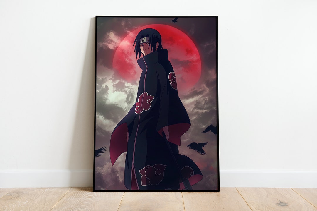 Itachi Uchiha Poster, Anime Print, Modern Art, Wall Art, Kids Room ...