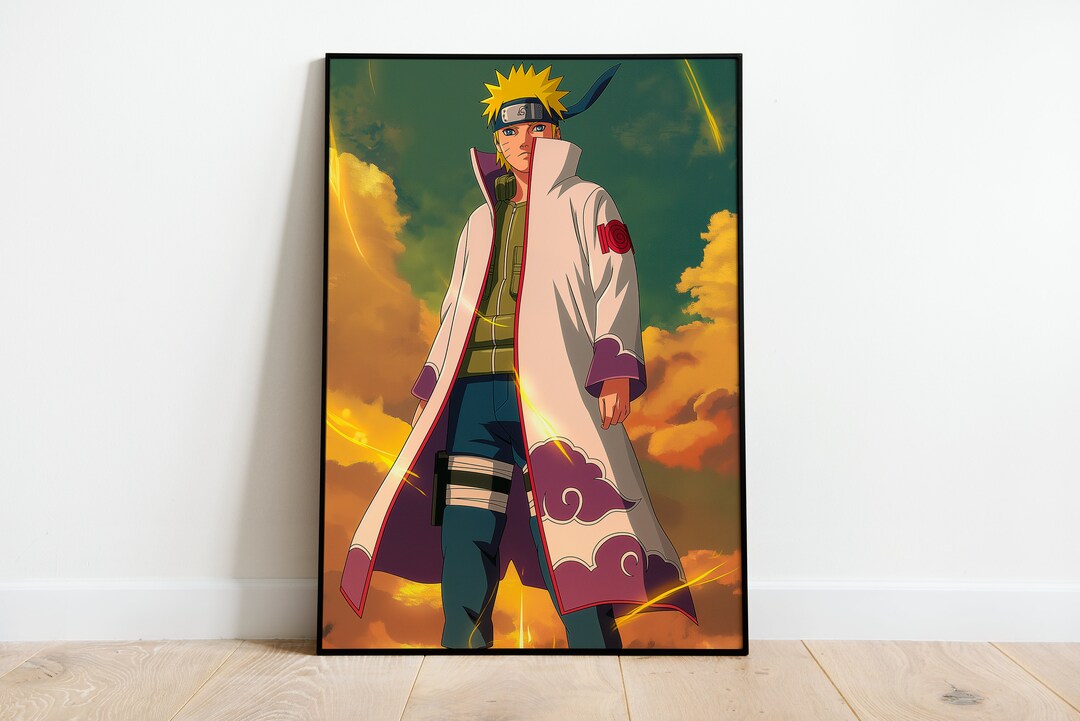 Minato Namikaze Poster, Anime Print, Modern Art, Wall Art, Kids Room ...