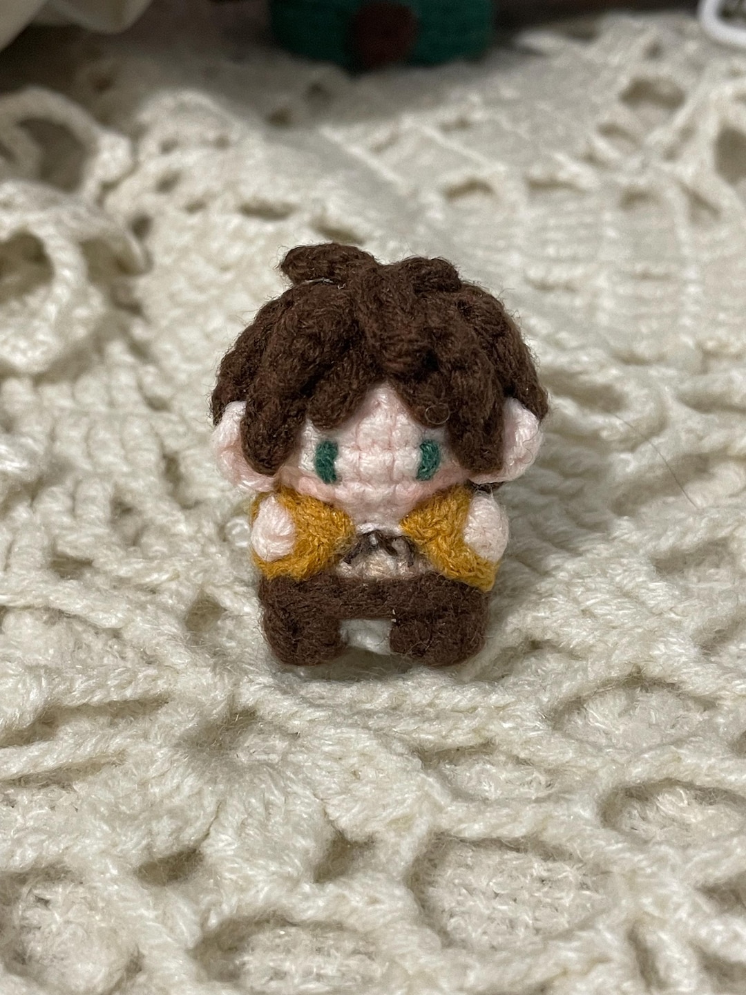 Handmade Mini Eren Yeager Amigurumi From Attack on Titan - 4 Cm - Etsy
