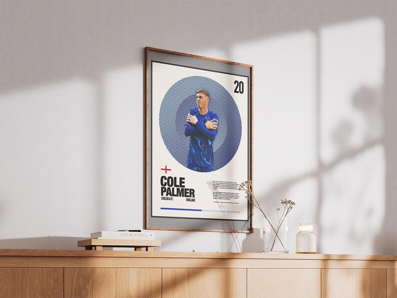 Cole Palmer Poster 2025, Chelsea FC, Soccer Poster, Soccer Gift ...
