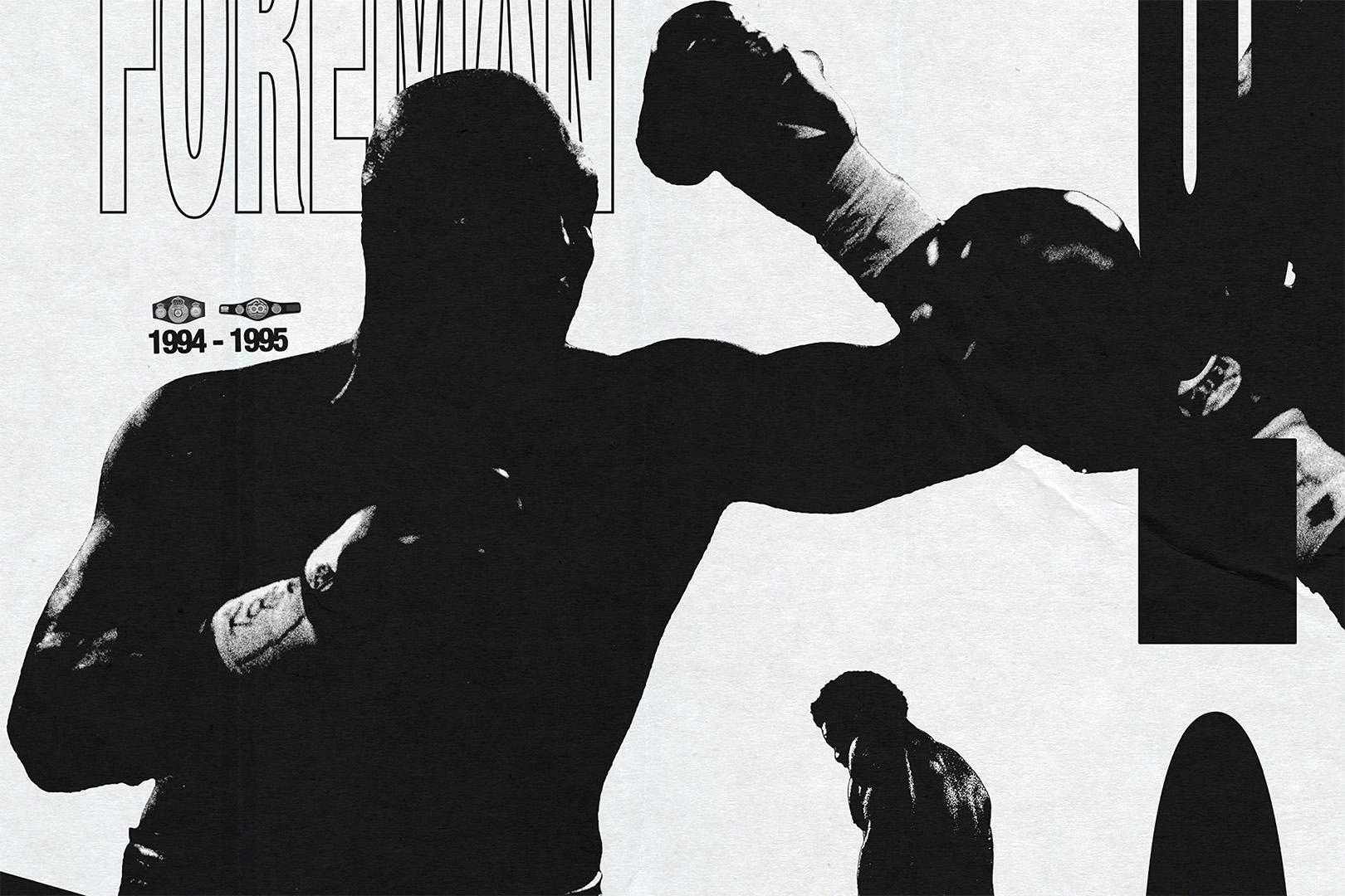 George Foreman Poster, Boxing Poster, Boxing Print, Minimalist Boxing ...