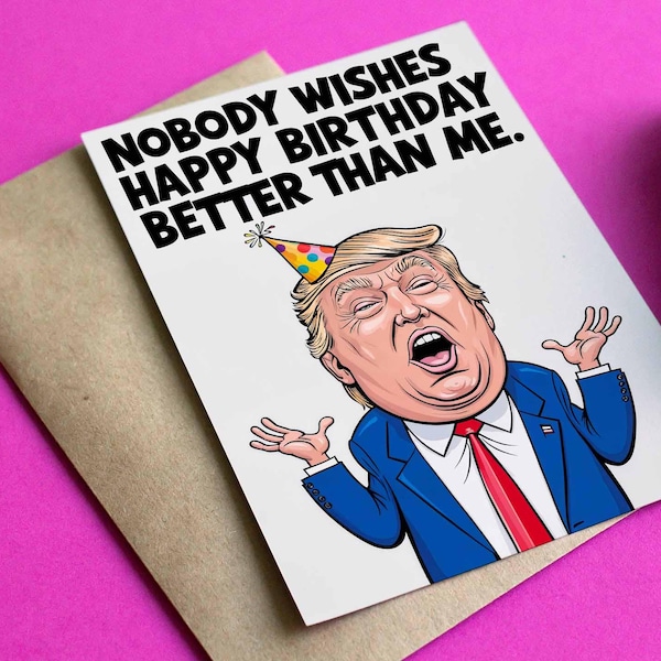 Donald Trump Birthday Cards - Etsy
