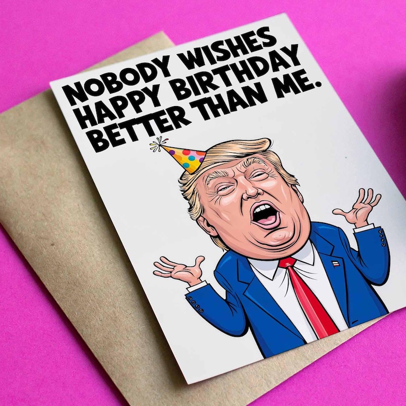 Donald Trump Birthday Cards - Etsy