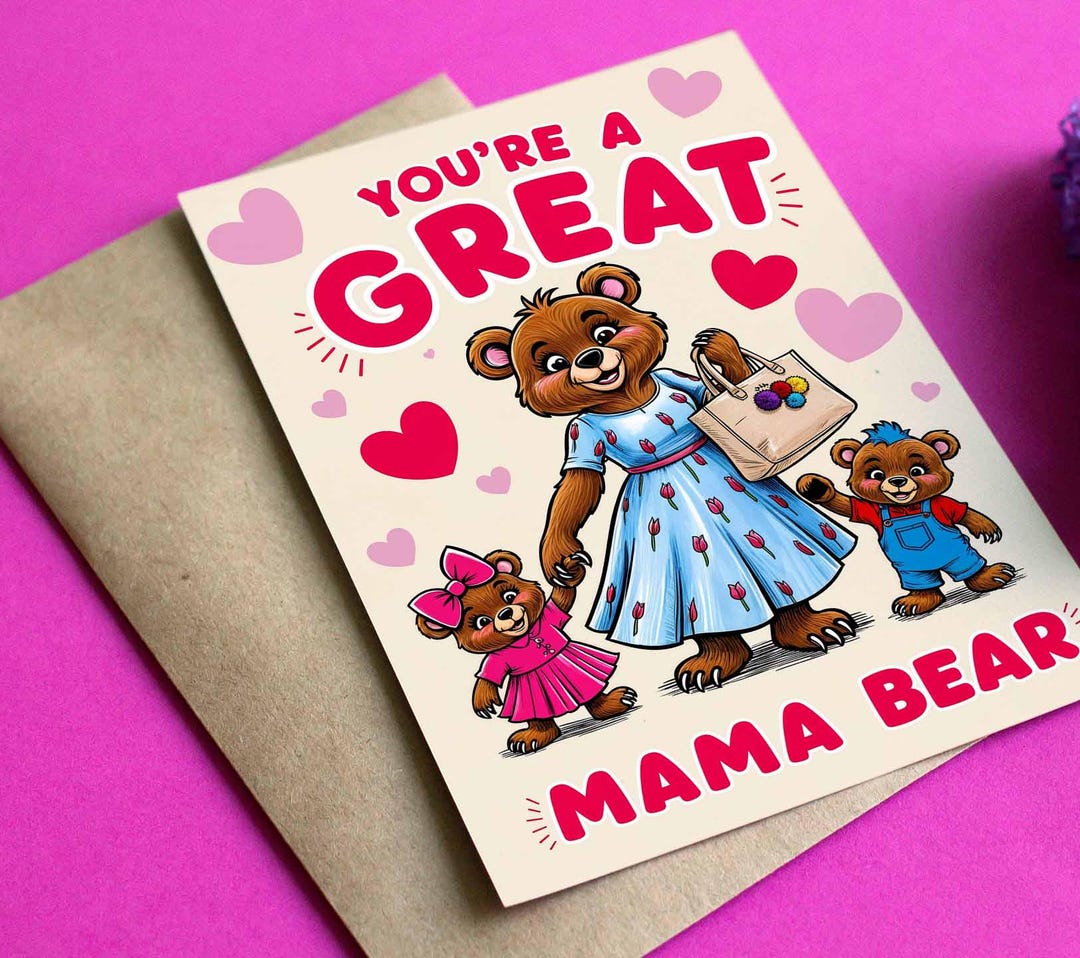 Printable Mama Birthday Card Cute Card for Boy for Girl Gift Greeting ...