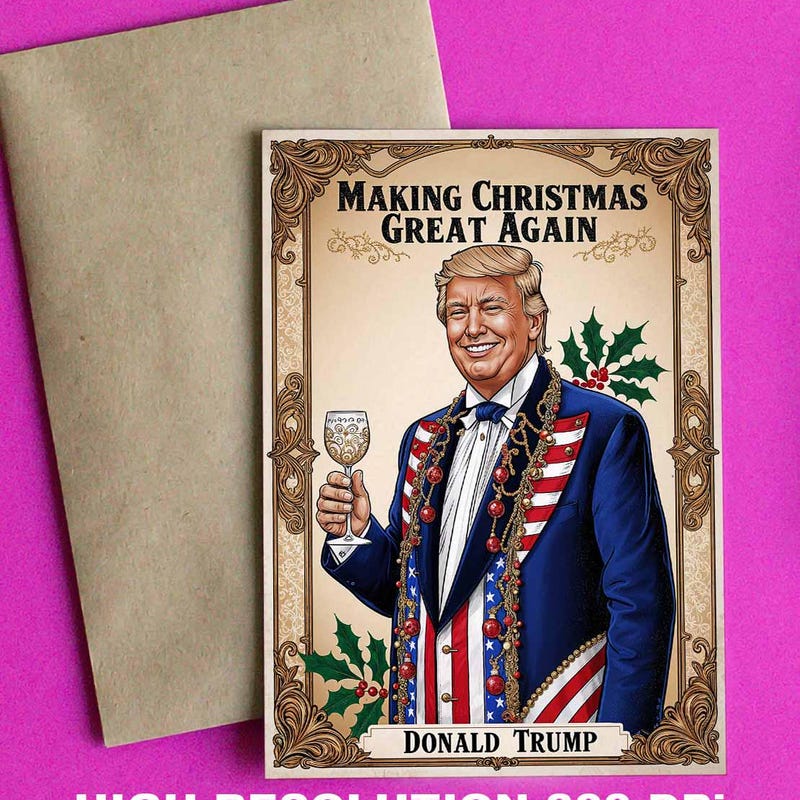 Donald Trump Christmas Cards - Etsy