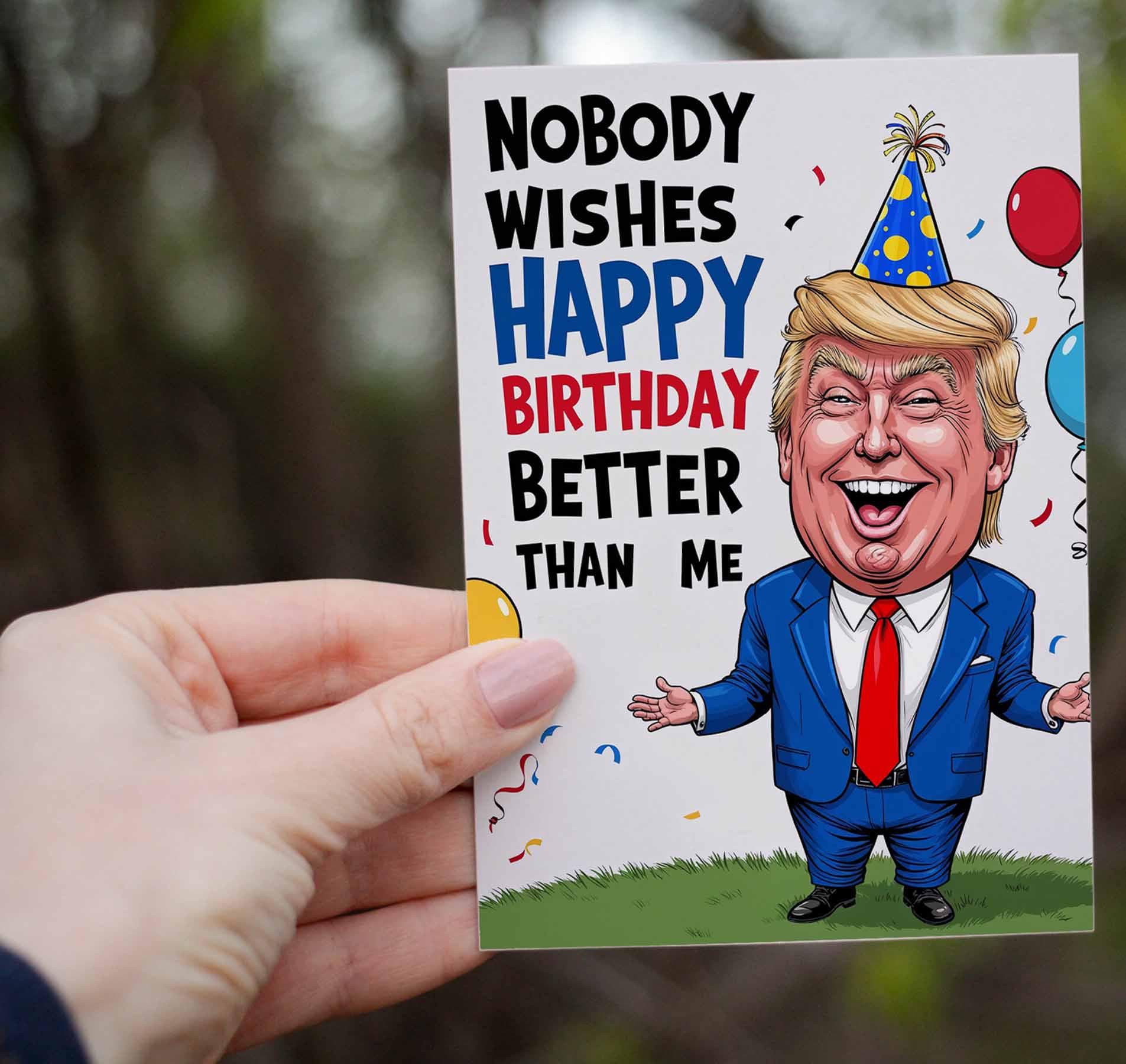 Printable Donald Trump Birthday Card Cute Card for Boy Funny Trump Gift ...