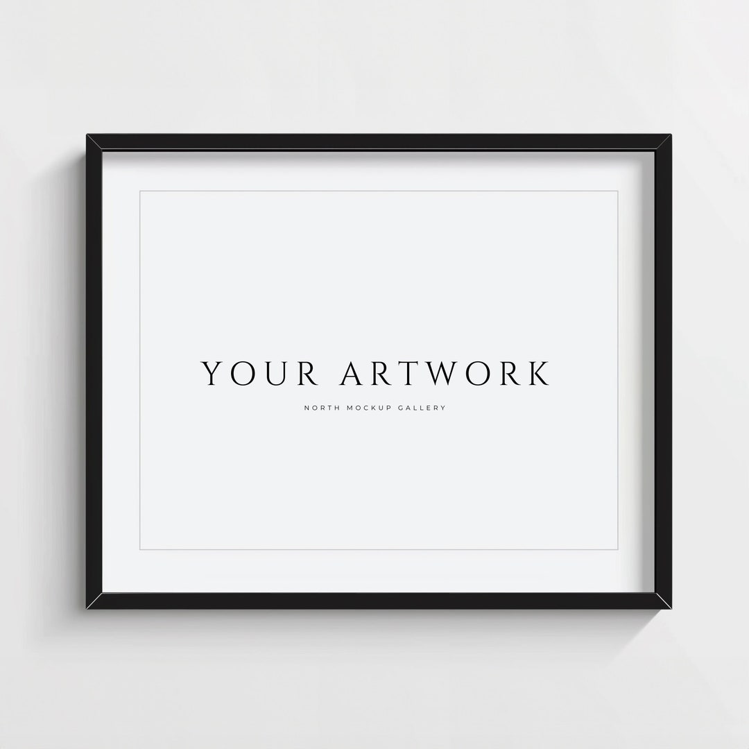 4x3 Frame Mockup | Horizontal Frame Mockup | Black Frame | Psd Mockup ...