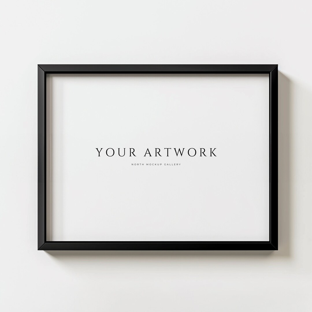 4x3 Frame Mockup | Horizontal Frame Mockup | Black Frame | Psd Mockup ...