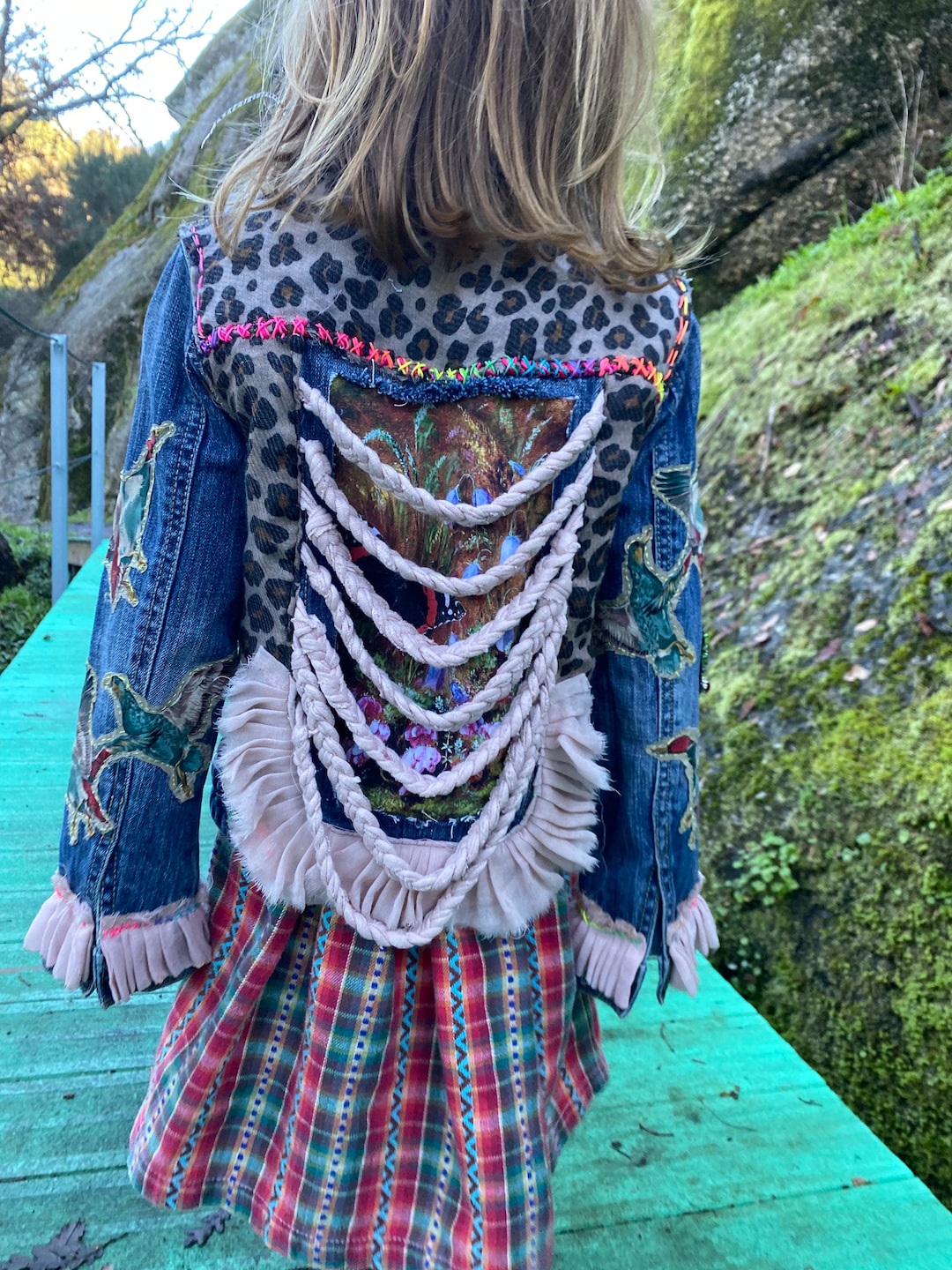 Unique Reworked Denim Jacket - Etsy