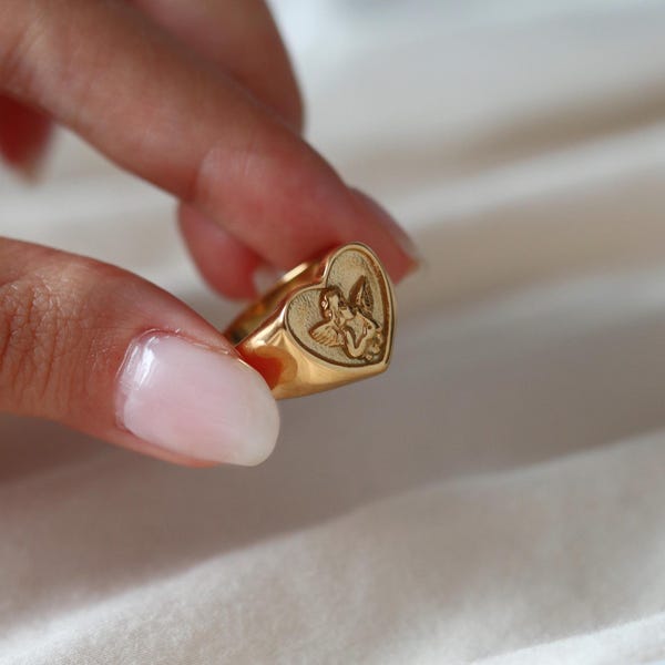Gold Ring With Designs - Etsy