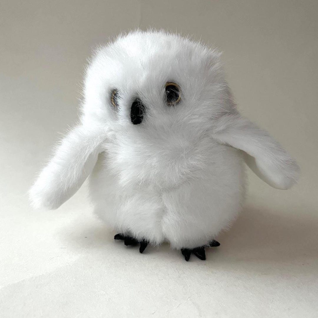 Small White Owl Plush Animal Doll Pet - Etsy