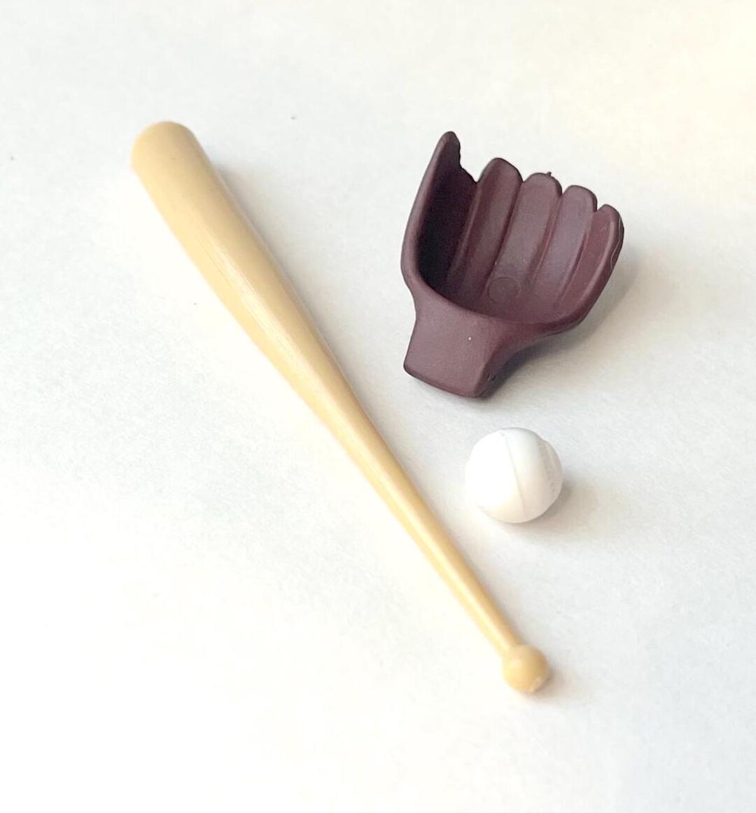 Miniature Baseball Bat Baseball Glove Dollhouse Fairy Garden Diorama - Etsy