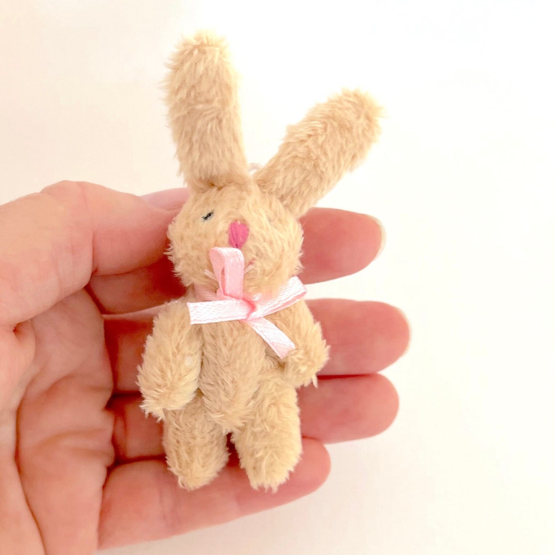 Small Stuffed Bunny Rabbit Craft Supply Easter Table Decoration, Easter ...