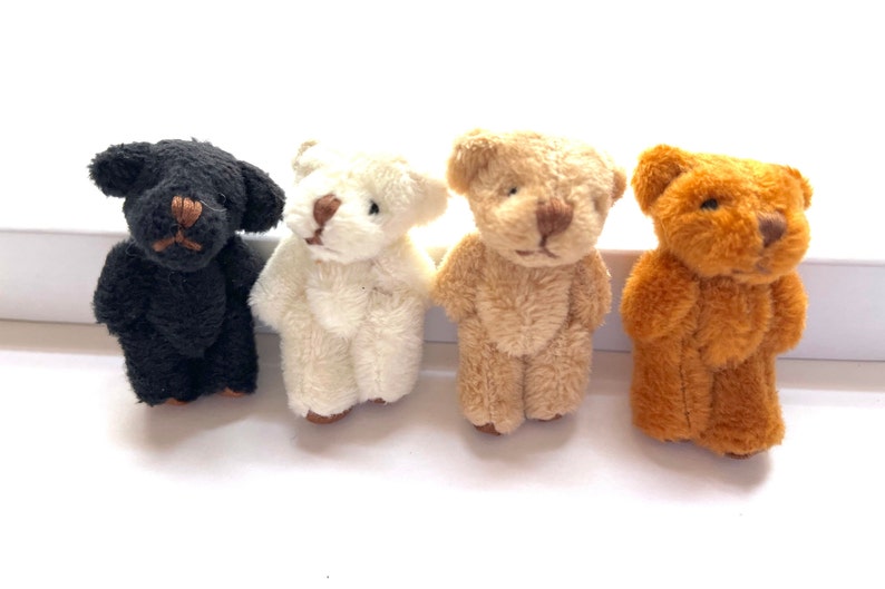 Very Tiny Soft Fuzzy Stuffed Teddy Bear for 6yrs or Older | Etsy
