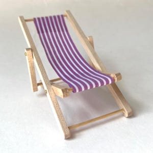Miniature Beach Chair Pool Chair Lounge Chair Dollhouse Fairy Garden - Etsy