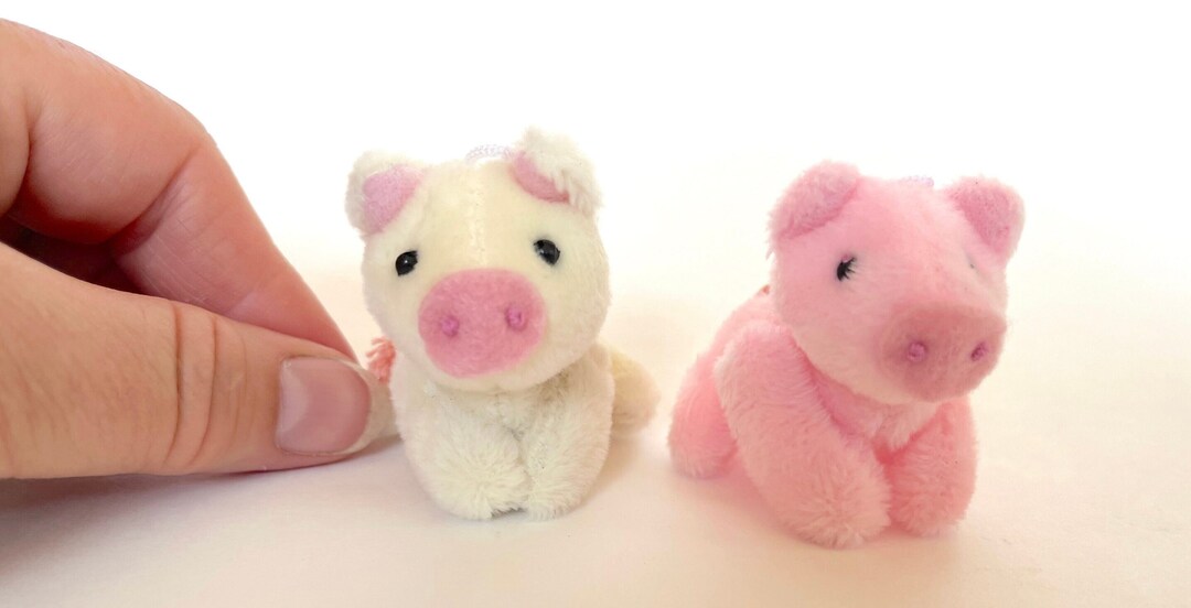 Miniature Plush Pig for Craft, Pockets, Backpack, Keychain, Doll ...