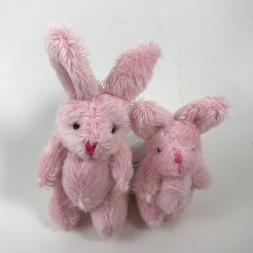 Tiny Bunny Rabbit Dollhouse Toy Miniature Stuffed Animal 6yrs | Etsy ...