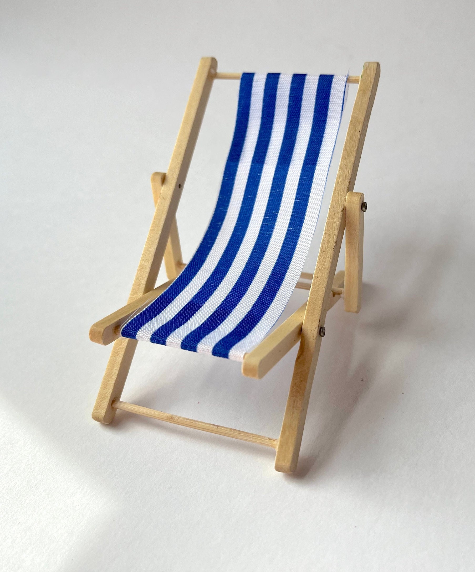 Miniature Beach Chair Pool Chair Lounge Chair Dollhouse Fairy Garden - Etsy