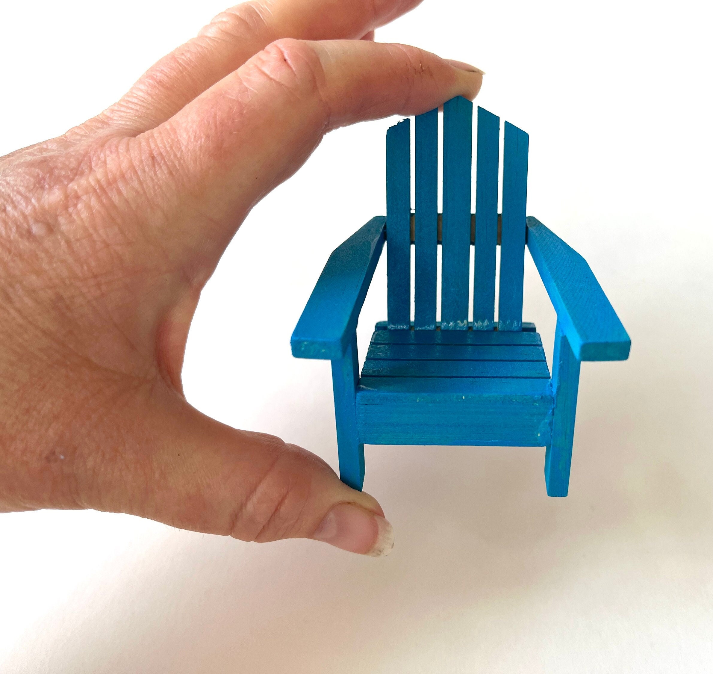 Miniature Adirondack Chair Beach Chair Deck Chair Dollhouse Fairy ...