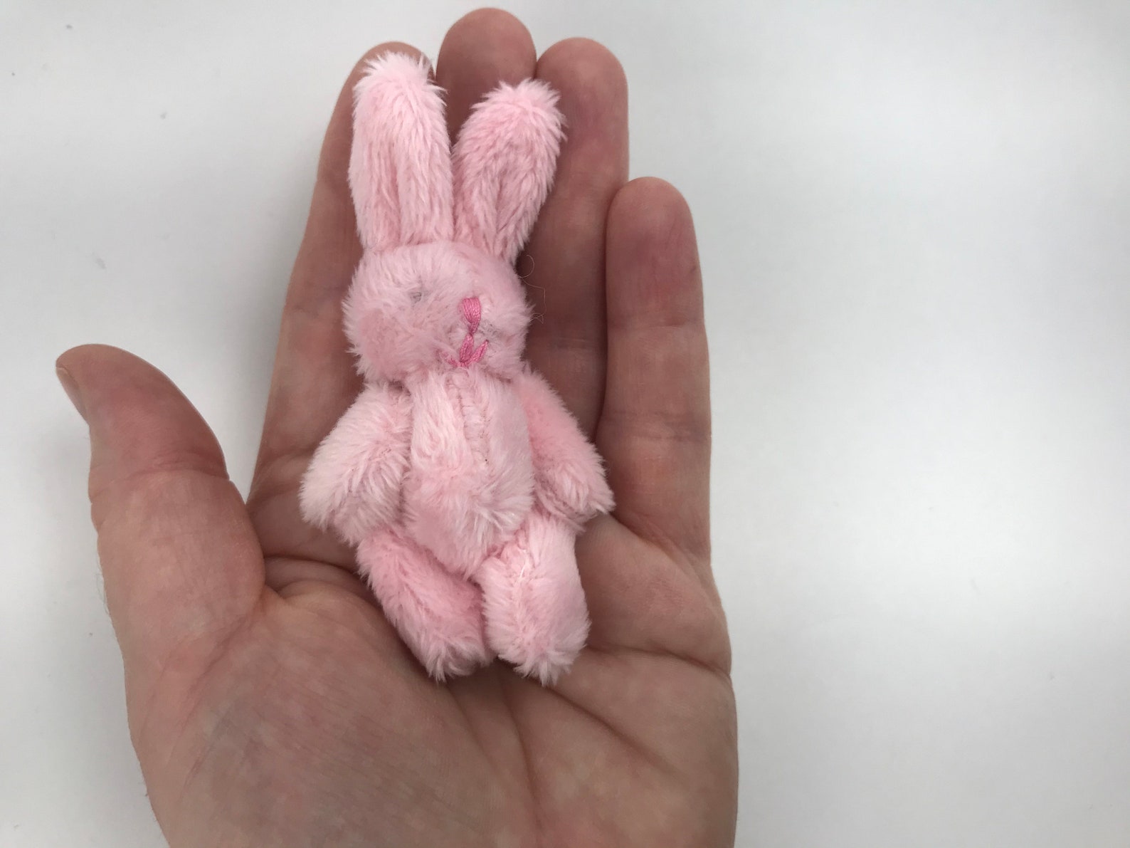 Small Stuffed Animal Plush Bunny Rabbit Craft Supply Dollhouse - Etsy