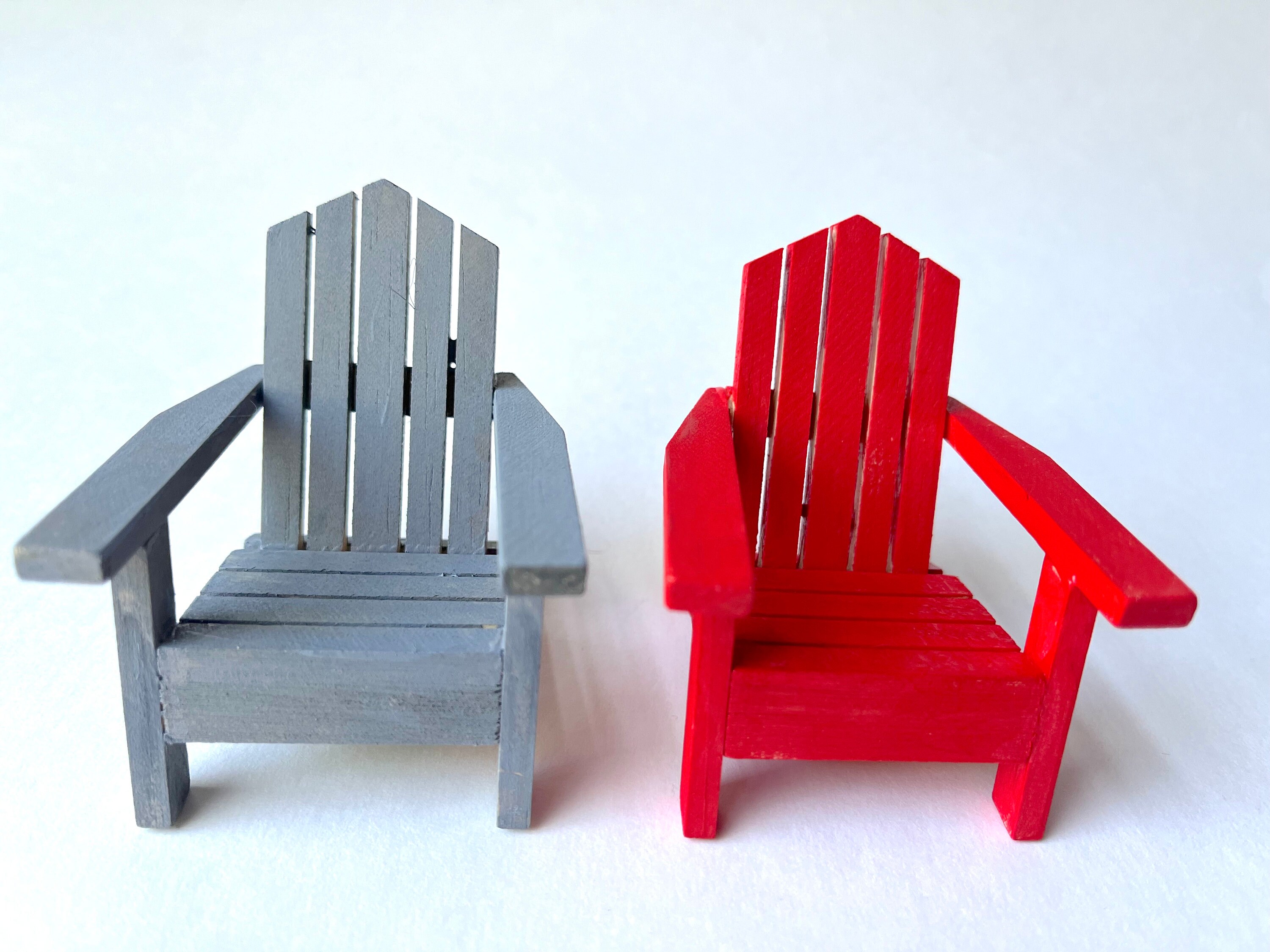 Miniature Adirondack Chair Beach Chair Deck Chair Dollhouse Fairy ...