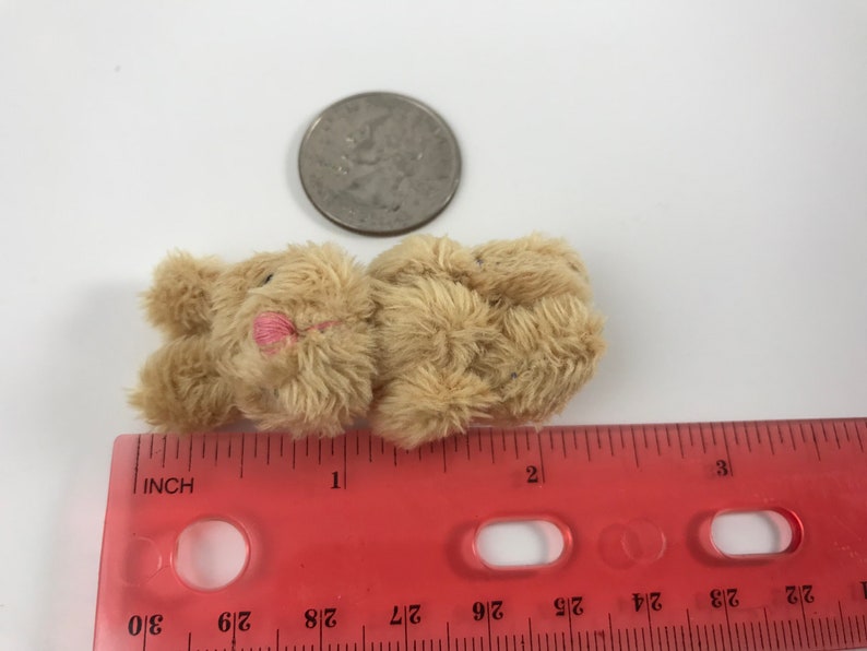 Tiny Brown Stuffed Bunny Rabbit Tiny Brown Plush Bunny Toy - Etsy