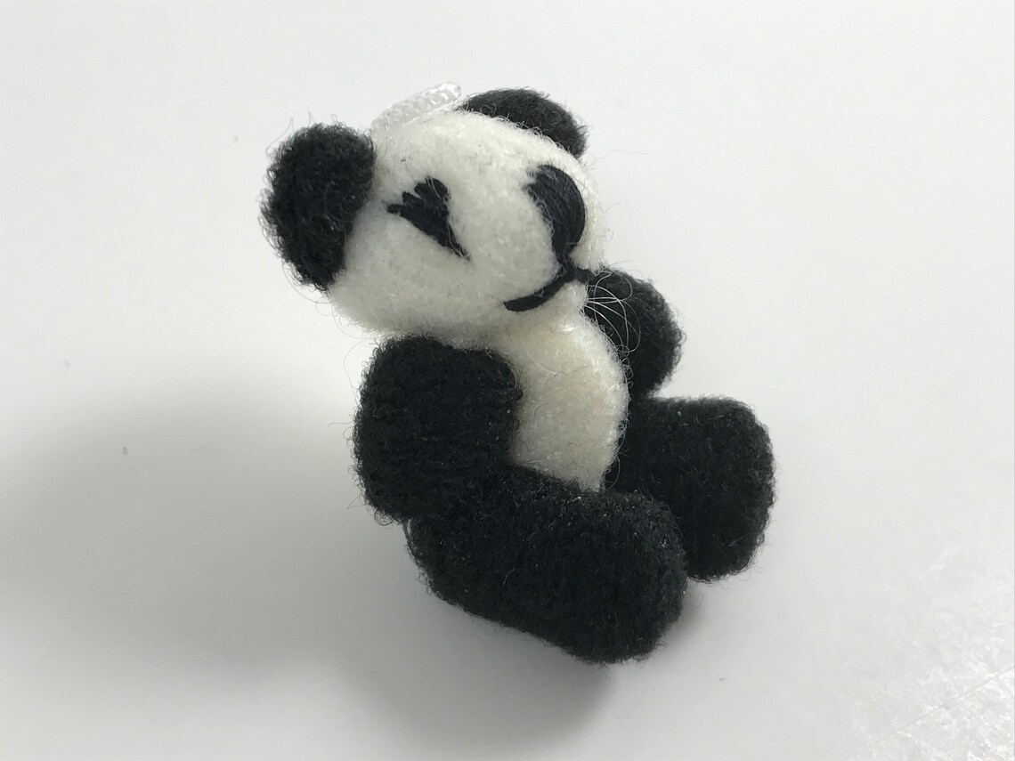 Tiny Panda Bear Mini Panda Bear Miniature Panda Bear Plush | Etsy