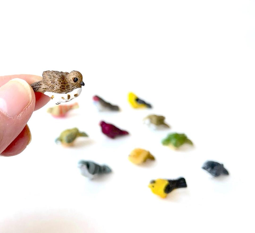 Miniature Bird, Fairy Garden Bird, Dollhouse, Mini Bird - Etsy
