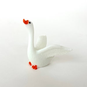 Miniature Swan Figurine Fairy Garden Dollhouse Micro Landscape - Etsy