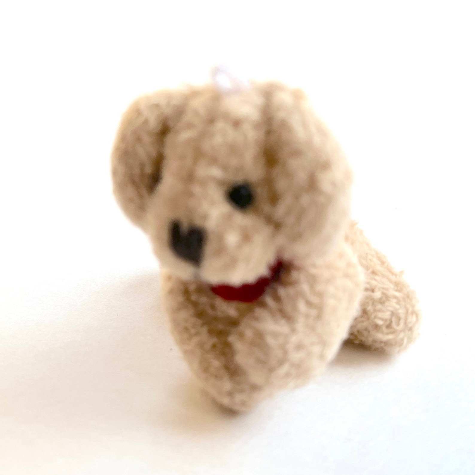 Miniature Stuffed Puppy Mini Plush Dog Doll Accessory Dollhouse Pet ...
